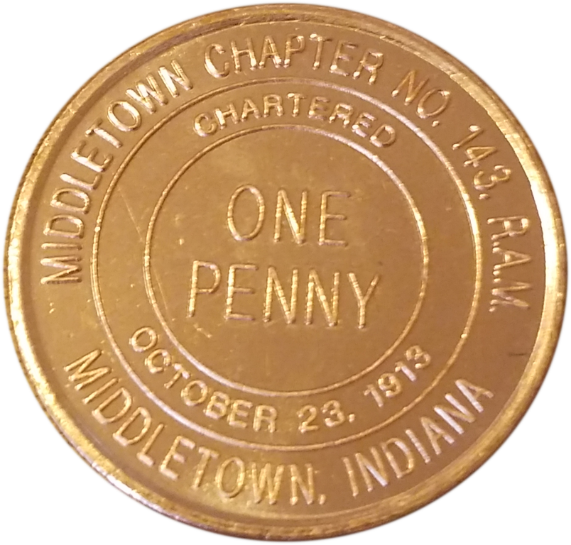 Indiana Chapter Penny - Grand Chapter Indiana Royal Arch Masons