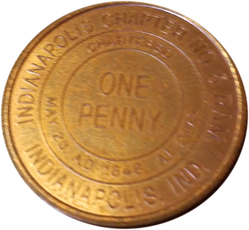 Indiana Chapter Penny - Grand Chapter Indiana Royal Arch Masons